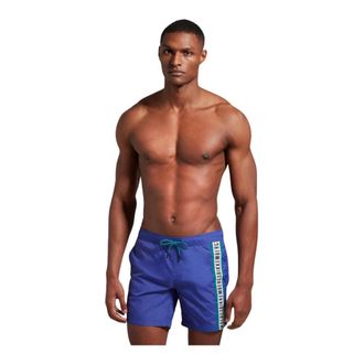 Dirk Bikkembergs Seitenlogo Badehose - Multicolor - - Swimwear - Herren - Blau - M