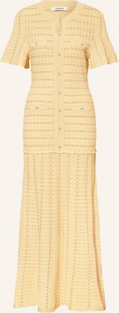 Sandro Sandro Strickkleid Diane Mit Glitzergarn gold
