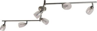 Globo Lighting Plafonnier led spots en verre lampe pivotante spots d&eacute;clairage mobiles Globo 502356-6