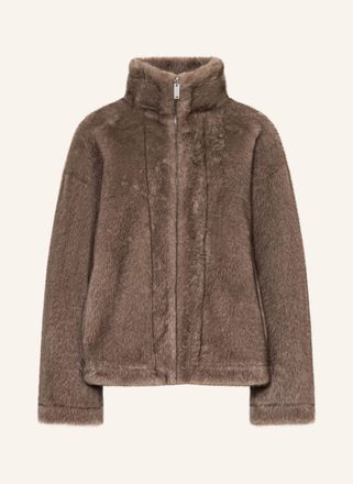 Repeat Repeat Kunstfell-Jacke Zum Wenden braun