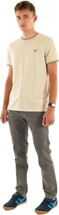 Fred Perry Tee Shirt Twin Tipped z53 oat/wrmst/shdsto M