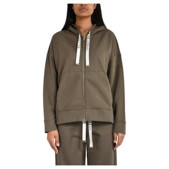 Max Mara Femme, Sweatshirts et sweats &agrave; capuche, Vert, Taille: 42 FR Smmjour Sweat &agrave; capuche