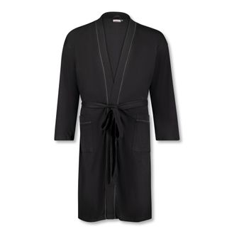 Adamo Hausmantel f&uuml;r Herren in schwarz bis &Uuml;bergr&ouml;&szlig;e 10XL, Gr&ouml;&szlig;e:10XL