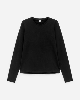 Arket Schmales Langarmshirt -Schwarz