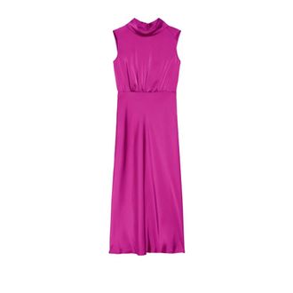 Pennyblack Femme, Robes, Rose, Taille: 40 FR &Eacute;l&eacute;gante robe midi Alarico en satin fluide
