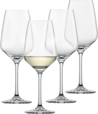 Schott Zwiesel Weißweinglas Tulip (4er-Set), zeitlose Weingläser für Weißwein, spülmaschinenfeste Tritan-Kristallgläser, Made in Germany (Art.-Nr. 123609), Klar, Kri