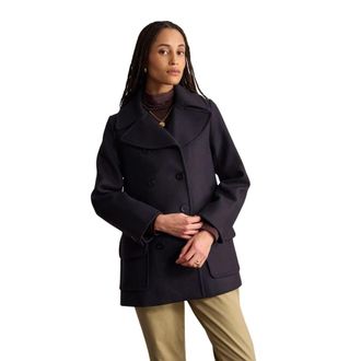 Ines De La Fressange S&eacute;raphine Pea Coat - - Coats - Damen - Blau - M