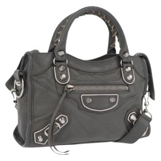 Balenciaga Sac &agrave; main vintage Pre-owned - Femme - Pre-owned - Gris - Taille: ONE Size
