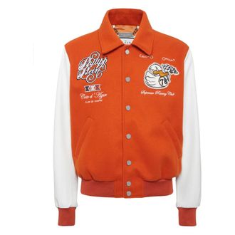 Philipp Plein Homme, Vestes, Orange, Taille: 2XL Bomber Duck