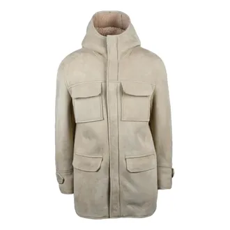 Dondup Lammfellmantel - - Coats - Herren - Beige - L