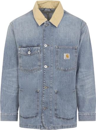 Carhartt Work in Progress Homme, Vestes, Bleu, Taille: L Warren Chore Coat