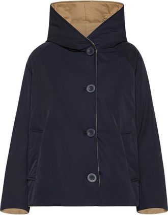 OOF Wear Femme, Vestes, Bleu, Taille: 48 FR Veste Courte R&eacute;versible