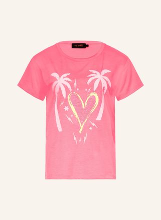 Miss Goodlife Miss Goodlife T-Shirt Mit Schmucksteinen pink
