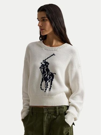 Polo Ralph Lauren Pullover 211A96234002 Wei&szlig; Relaxed Fit