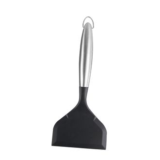 NUOBESTY Silikon Kochspatel Hitzebest&auml;ndig Mit Edelstahlgriff F&uuml;r Braten Wenden Und Kochen in Restaurant Und Zuhause