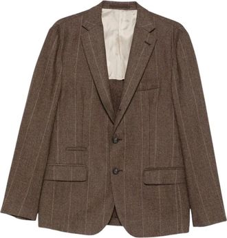 Eleventy Costume &agrave; rayures simple boutonnage - Homme - Costumes - Brun - Taille: XL