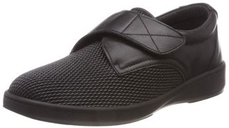 Podowell Unisex Alpes Bequemschuh mit Klettverschluss, Schwarz, 44 EU