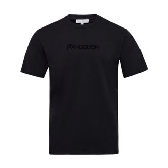 J.W.Anderson Logo Stickerei T-Shirt - - Tops - Herren - Schwarzk - S