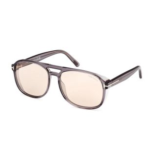 Tom Ford unisex, Accessoires, Beige, Taille: 58 MM Lunettes de Soleil Transparentes Gris/Marron