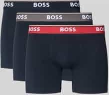 HUGO BOSS Slim Fit Boxershorts aus Baumwoll-Mix im 3er-Pack Modell POWER