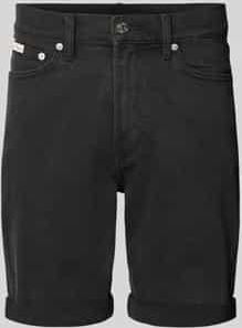 Calvin Klein Jeans Slim Fit Jeansshorts aus Baumwoll-Mix