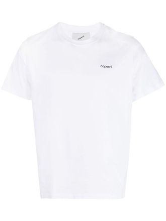 Coperni t-shirt en coton à logo imprimé - Blanc