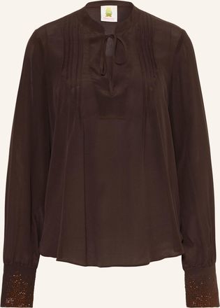 Princess Goes Hollywood Princess Goes Hollywood Blusenshirt Aus Seide Mit Schmucksteinen braun