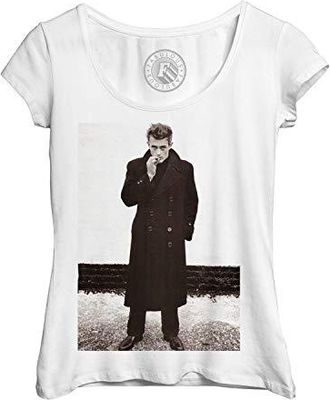 Fabulous T-Shirt Femme Photo de Star Célébrité James Dean Acteur Vieux Cinéma Original 6