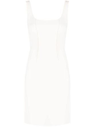 Dior robe courte à design sans manches (années 2010) - Tons neutres