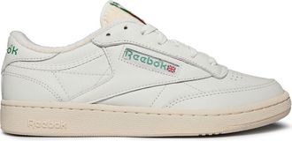 Reebok Herren Club C 1985 Tv Sneaker Sneaker, Chalk Paperwhite Glen Green, 42.5 EU