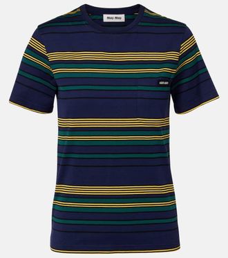 Miu Miu T-Shirt aus Baumwoll-Jersey