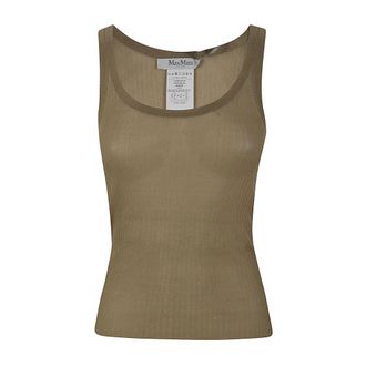 Max Mara Bastia Seiden-Tanktop - - Tops - Damen - Beige - M