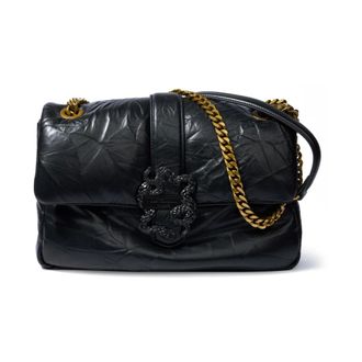 Just Cavalli Femme, Sacs, Noir, Taille: ONE Size Sac bandouli&egrave;re bouffant Iconic Snakes
