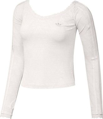 adidas Originals Damen Langarmshirt LACE BARDOT TOP