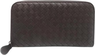 Bottega Veneta unisex, Pre-owned, Brun, Taille: ONE Size Portefeuille Vintage Pre-owned