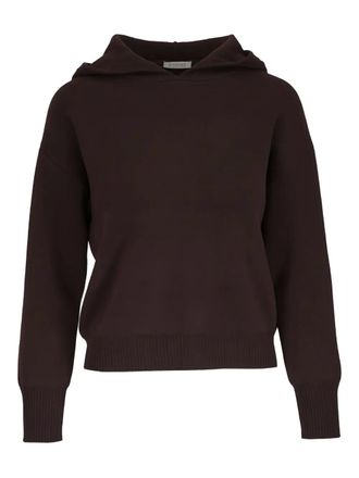 Kinross Cashmere hoodie &agrave; capuche - Marron