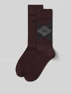 HUGO BOSS Socken aus Baumwoll-Mix im 2er-Pack Modell ARGYLE