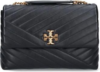 Tory Burch Tory Burch Hobo Bags - Chevron Matelass&eacute; Black Sheepskin Shoulder Bag - Gr. unisize - in Schwarz - f&uuml;r Damen
