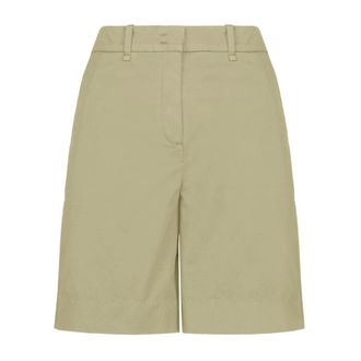 Bomboogie Femme, Shorts, Beige, Taille: 38 FR Cotton Satin Bermuda Shorts