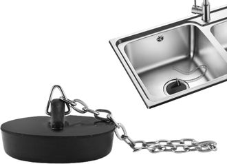 Generic Waschbeckendeckel für Badezimmer, Deckel für Küchenspüle, Anti-Küchenrohre, verschleißfester und hitzebeständiger Waschbeckendeckel, tragbarer Waschbe