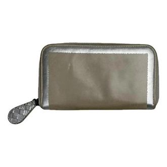 Bottega Veneta Pre-owned Leder Portemonnaie - - Pre-owned - Damen - Grau - ONE SIZE