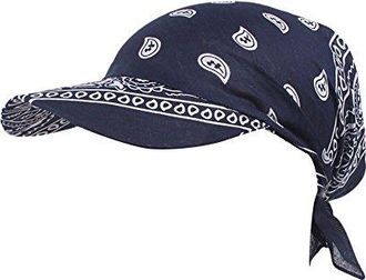 Generic Bandana à visière pour femme - Chapeau de soleil avec visière - Bonnet dété - Casquette de tennis - Casquette de baseball - Turban - Chapeau de soleil