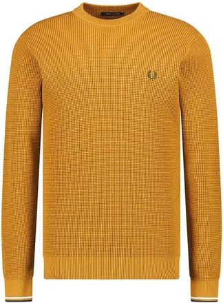 Fred Perry Herren Pullover braun Baumwolle unifarben