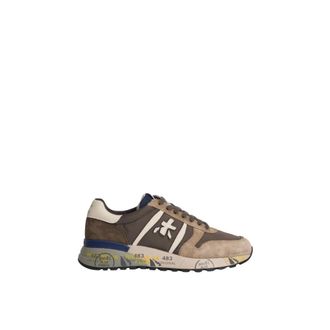 Premiata Graue Wildleder-Ledersneakers mit Einzigartiger Plateausohle - - Shoes - Herren - Braun - 44 EU