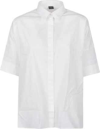 Fay Femme, Blouses et Chemises, Blanc, Taille: 40 FR Chemise &agrave; manches courtes