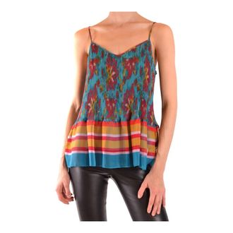 Twinset &Auml;rmelloses Oberteil - - Tops - Damen - Blau - M