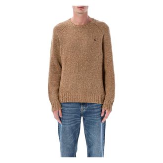 Polo Ralph Lauren Homme, Pulls, Brun, Taille: XL Crewneck Donegal