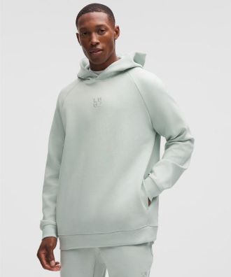lululemon Smooth Spacer Hoodie Stack f&uuml;r M&auml;nner - Gr&ouml;&szlig;e 2XL in Pelican