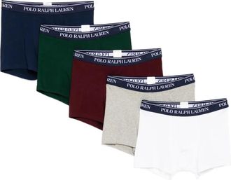 Polo Ralph Lauren lot de deux slips &agrave; taille logo - Rouge