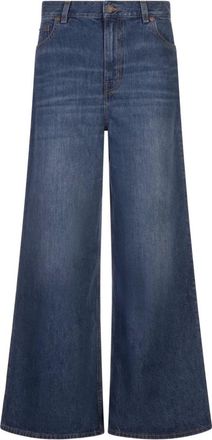 Chlo&eacute; Femme, Jeans, Bleu, Taille: W27 Jean large bleu